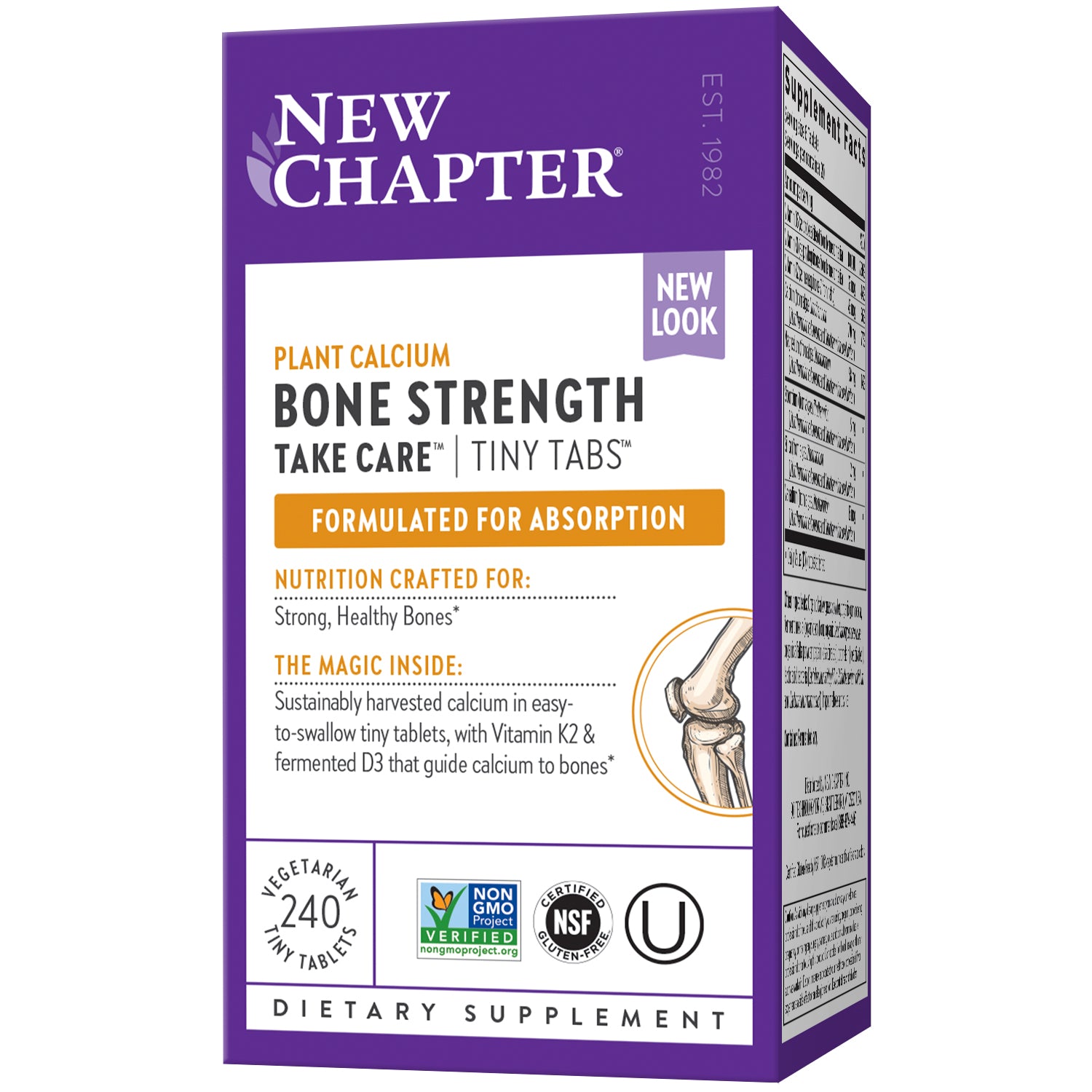 New Chapter Bone Strength Take Care Tiny Tabs 240 Tablets – Better ...
