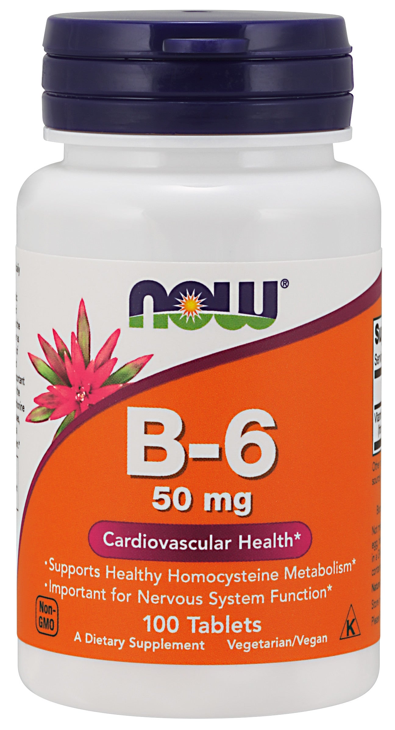 Now Supplements, B-6 50 mg 100 Tablets – Better Health International